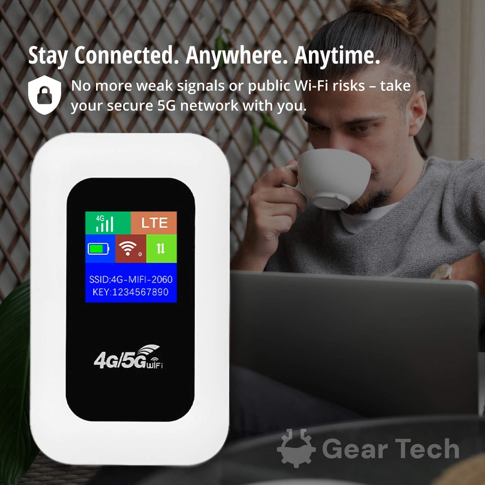 Portable WiFi Router for Camper | 5G LTE Connectivity | Long Battery L